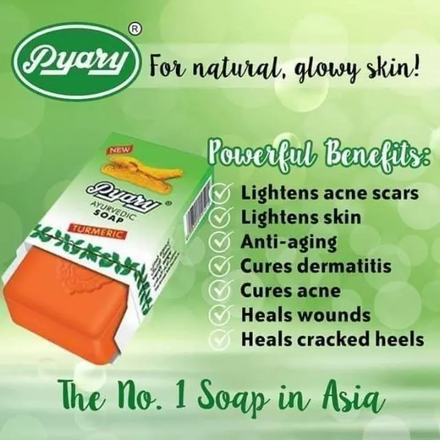 Pyary Ayurvedic Turmeric Soap 75g – Age of Beauty Ph
